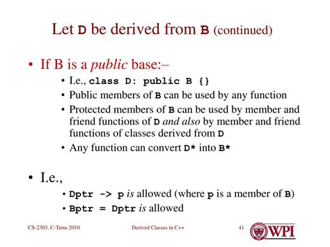 Ppt Derived Classes In C Powerpoint Presentation Free Download