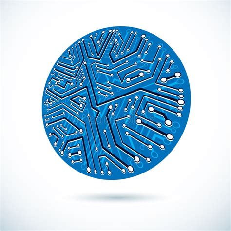 Vector Microchip Design Cpu Information Communication Stock Vector Illustration Of Microchip