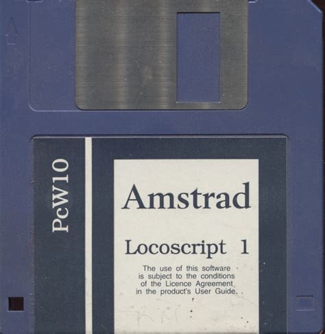Amstrad Locoscript 1 Software Computing History