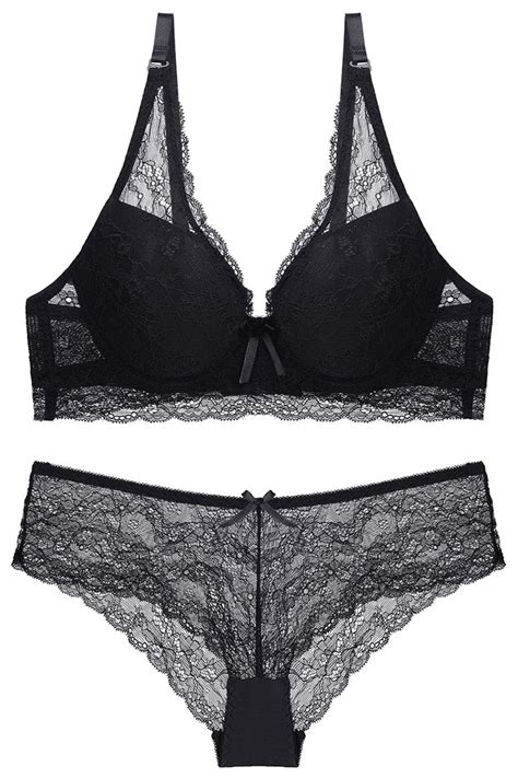 Dark Red Lace Lingerie Set Fancyvestido