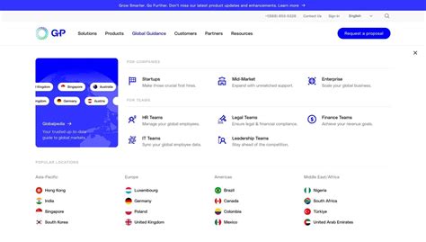Globalization Partners Home Menu Resources Navbar Design Design