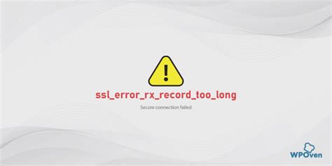 How to fix SSL_ERROR_NO_CYPHER_OVERLAP Error?