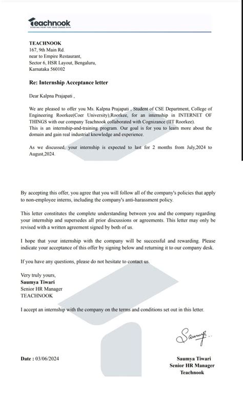 Kalpna Prajapati On Linkedin Internships Being The Very Essential Part