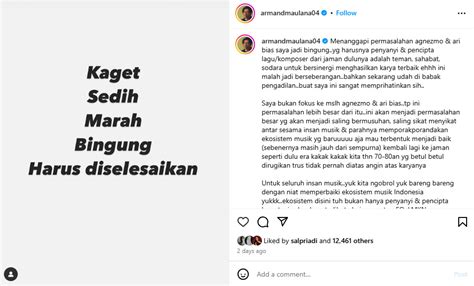 Armand Maulana Ikut Tanggapi Kasus Hak Cipta Ari Bias
