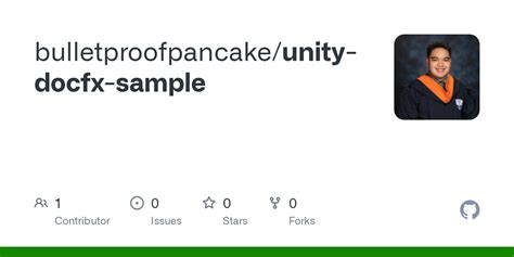 Github Bulletproofpancakeunity Docfx Sample