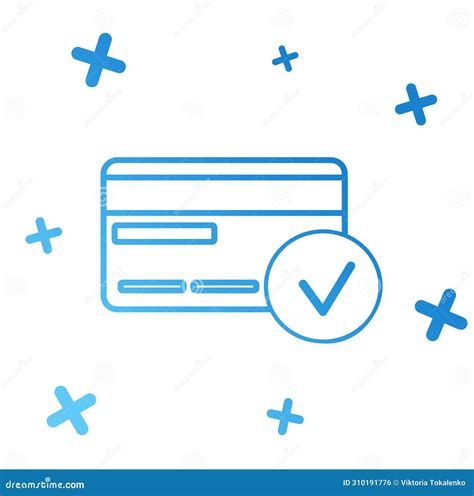 Icons Credit Card Transaction Successful Illustration Stock Illustration Illustration Of