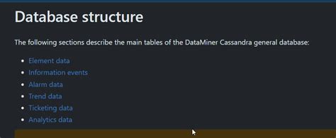 dma database dataminer dojo