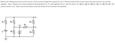 solved what is the voltage across the current source i if