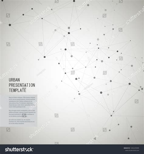 Abstract Connection Structure Vector Connect Science Stock Vector Royalty Free 1292225995