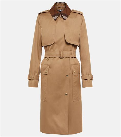 Burberry Cotton Gabardine Trench Coat Burberry