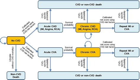 The Cvd Predict Microsimulation Model Transitions Were Based On A Download Scientific Diagram