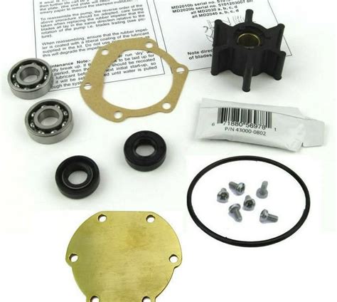 Volvo Penta D1 30 Raw Water Pump Impeller And Service Kit Parts4engines