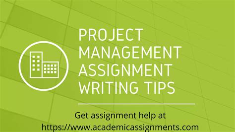 Project Management Assignment Writing Tips Ppt
