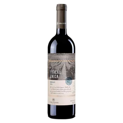 Vinho Fração Única Casa Perini Merlot 750ml Supermercados Irmãos