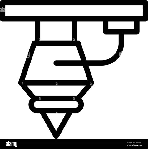 Industrial Cnc Machine Icon Outline Vector Work Tool Lathe Equipment Stock Vector Image And Art