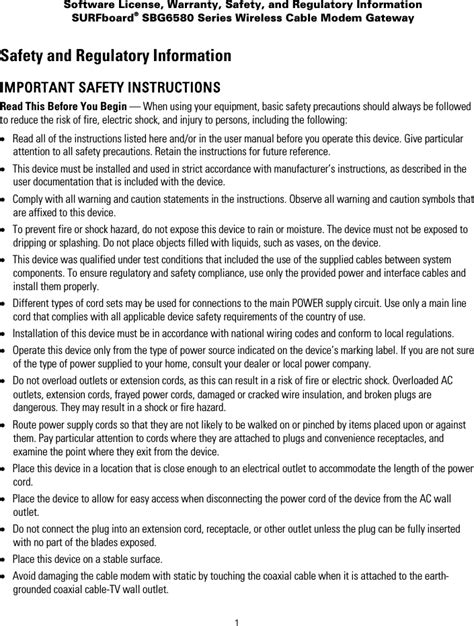 Arris Sbg6580 G228 Docsis 3 0 Wi Fi Gateway User Manual 2