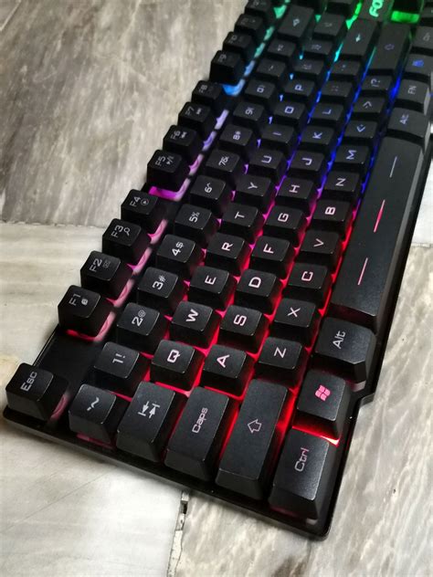 Backlight Gaming Keyboard Wired Computers Tech Parts Accessories Computer Keyboard On