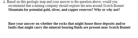 [solved] 4 Based On This Geologic Map And Your Answer To The Question