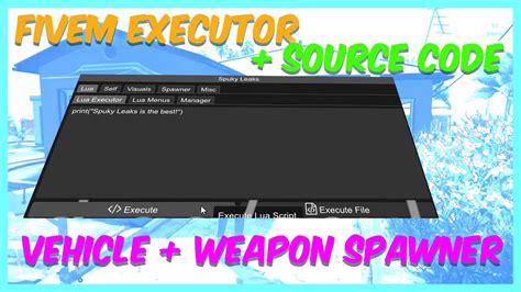 SpukyLeaks FiveM Undetected Lua Executor Source Code Undetected Cheat YouTube