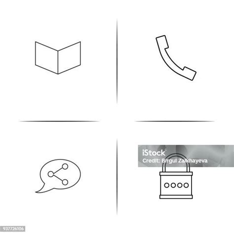 인터넷 기술 간단한 선형 아이콘 설정합니다 개요 벡터 아이콘 0명에 대한 스톡 벡터 아트 및 기타 이미지 0명 기포 디자인 Istock