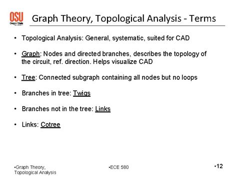 Graph Theory Topological Analysis Terms Topological Analysis General