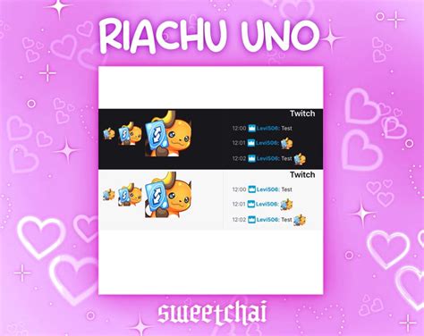 Raichu Pokemon Uno Reverse Twitch Emote Single Etsy