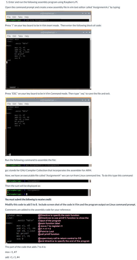 Enter And Run The Following Assembly Program Using Chegg