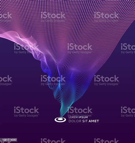 동적 입자 배열입니다 3d 미래 기술 스타일입니다 추상적인 배경입니다 벡터 일러스트입니다 데이터에 대한 스톡 벡터 아트 및 기타 이미지 Istock