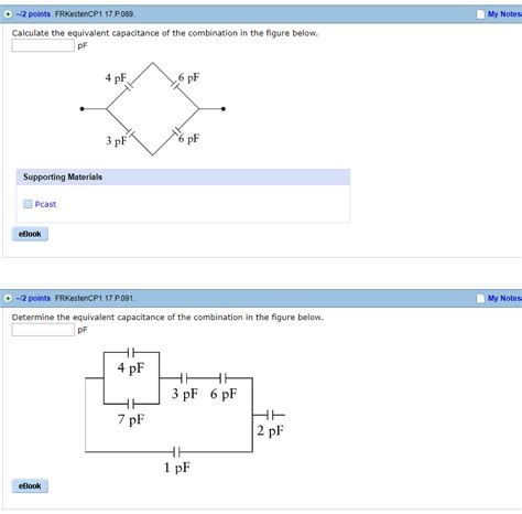 Solved Calculate The Equivalent Capacitance Of The Chegg