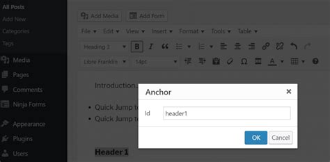 how to create anchor links in wordpress 3 easy methods