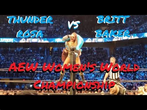 Full Match Aew Womens World Championship Thunder Rosa Vs Dr Britt