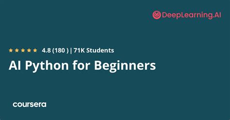 AI Python For Beginners By DeepLearning AI Coursera