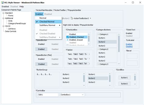 delphistyles vcl style win10modernpattensblue
