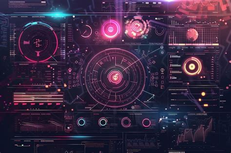 premium photo the elegance of futuristic data visualization desi