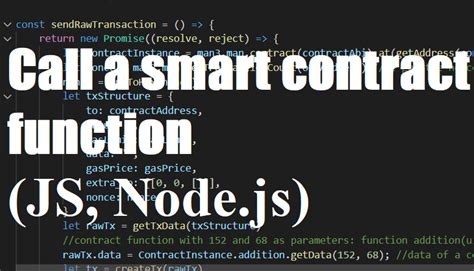 Calling A Smart Contract Function Js Nodejs Matrix