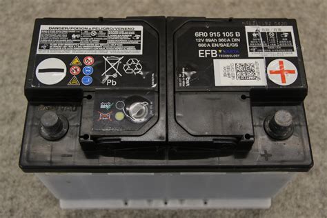 Org VARTA VW Audi Skoda Seat Batterie 6R0915105B 12V 69Ah 360A battery ...