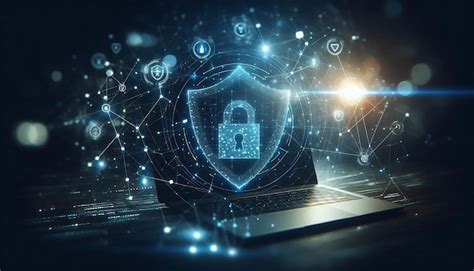 Premium Photo A Shield With A Padlock And A Lock On It