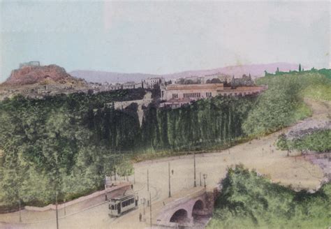 Афины — Трамваи старые фотографии — Снимка — Градски електротранспорт