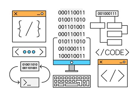 Linear Web Development Vectors Vector Art At Vecteezy