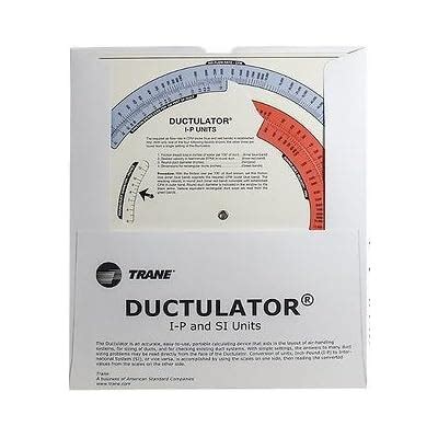 Buy Trane Ductulator Redesigned For 2016 By Trane Online At Lowest