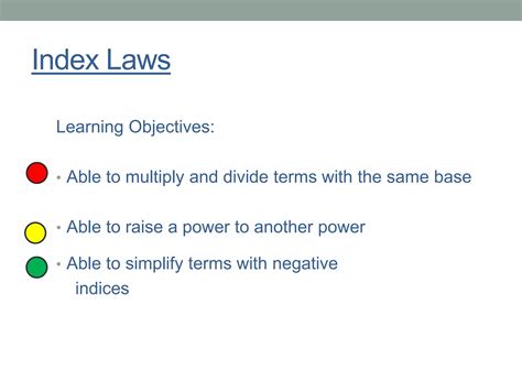 Index Laws Ppt Pptx