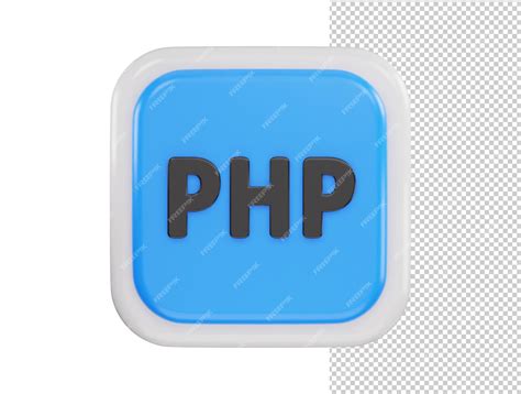Premium Psd Php Programing Icon 3d Rendering Vector Illustration