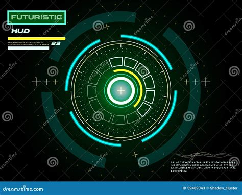 Futuristic Touch Screen User Interface Hud Stock Illustration Illustration Of Innovation