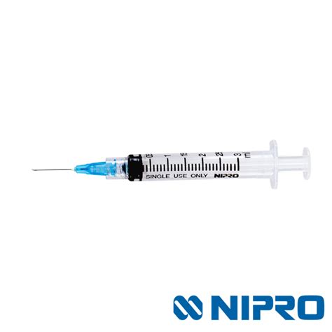 Nipro Luer Lock Syringe Needle Cc X G X BX