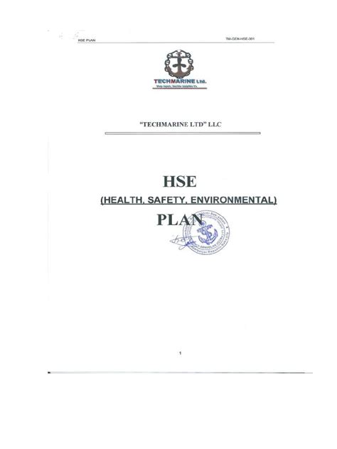 Hse Docs Tm 01 Pdf