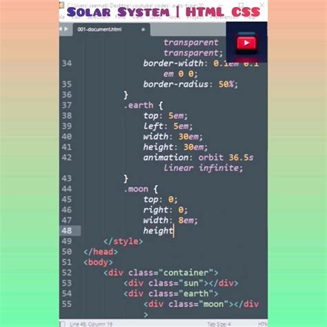 Solar System Html Css Shorts Coding Programming Youtube