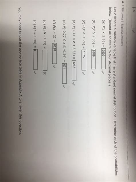 solved 6 7 5 8 let z denote a random variable that has a