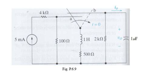 Solved Problem 6 9 The Switch In The Circuit Shown In Fig