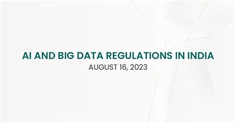 Yashaswee Sarkhel On Linkedin Artificial Intelligence And Big Data Regulation Analyzing Indias