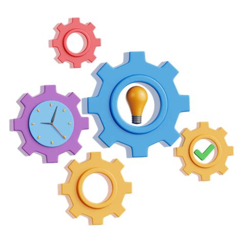 Workflow Business Operations Process Automation 3d Icon 3d Illustration 3d Render 3d